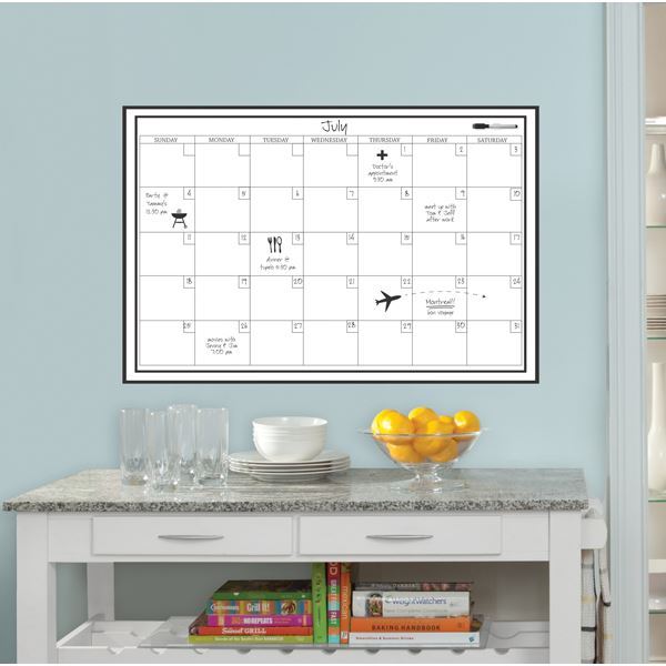 Whiteboard Monthly Calendar | Calendar Sticker | Calendar Decal