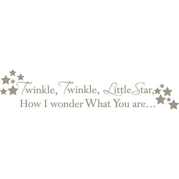 Twinkle, Twinkle - Nursery Rhymes WallPops for Baby Phrase Decals