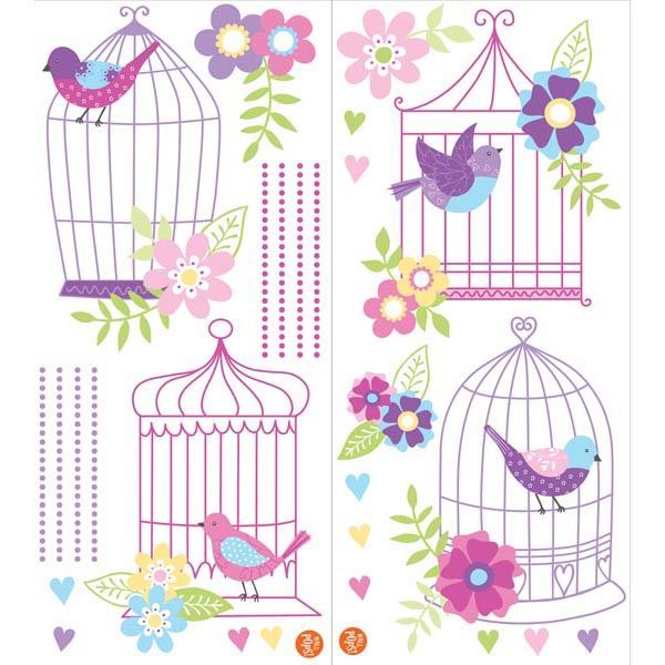Chirping The Day Away Removable Wall Decals - WallPops for Kids Wall Art