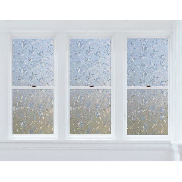 Cut Floral Premium Window Film - Brewster Home Fashions Static Cling ...