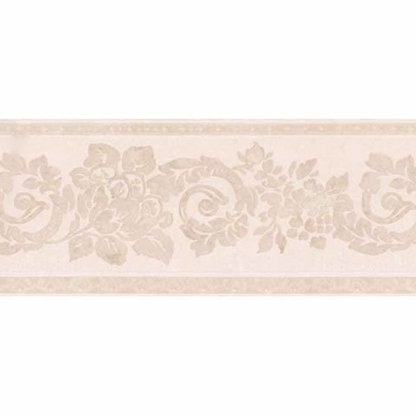 Light Pink Floral Scroll Border - Lucky Day