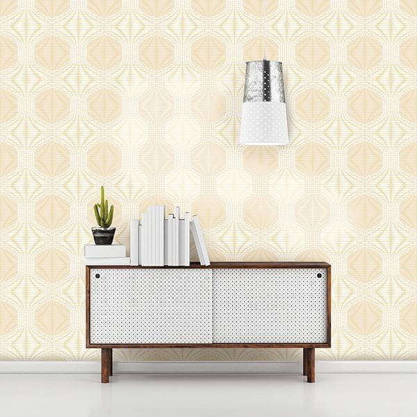 2697-22633 - Optic Gold Geometric - by A - Street Prints