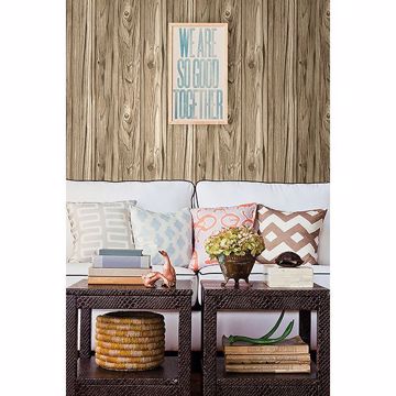 Faux Wood Wallpaper | Wood Wall Covering | Faux Wood Paneling