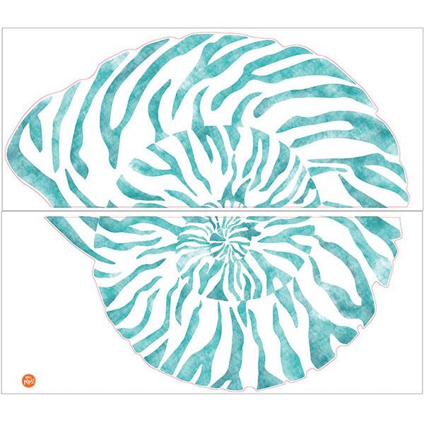 DWPK2176 - Nautilus Shell Wall Art Kit - by WallPops