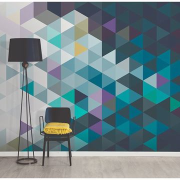 Geometric Wall Murals | Geometrics Mural | Murals of Geometric Shapes
