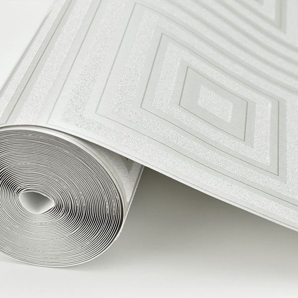 2763-87317 - Geometric Silver Luminous - by A-Street Prints