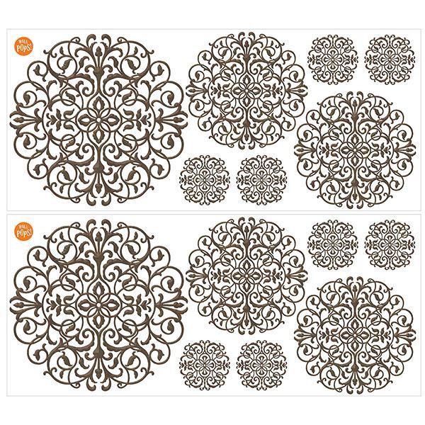 WPK2490 - Rococo Medallions Wall Decal - by WallPops