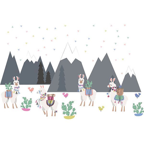 WPK2578 - Laid Back Llamas Wall Decal - by WallPops