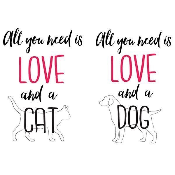DWPQ2902 - Love and a Pet Wall Decal - by WallPops