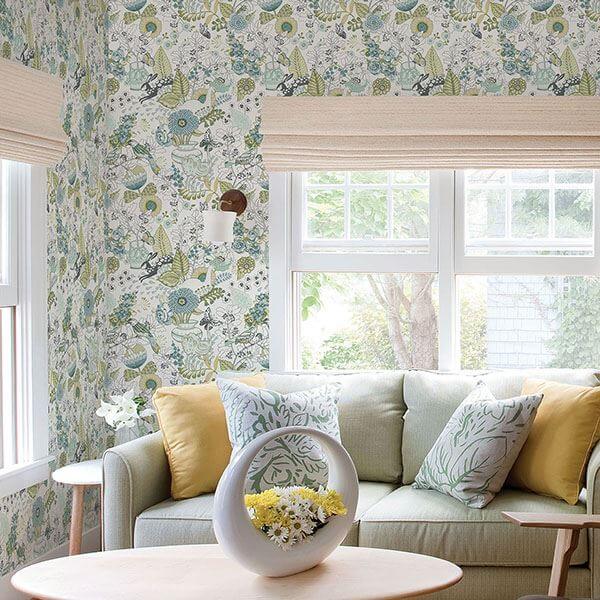 2821-12803 - Whimsy Green Fauna Wallpaper - by A-Street Prints