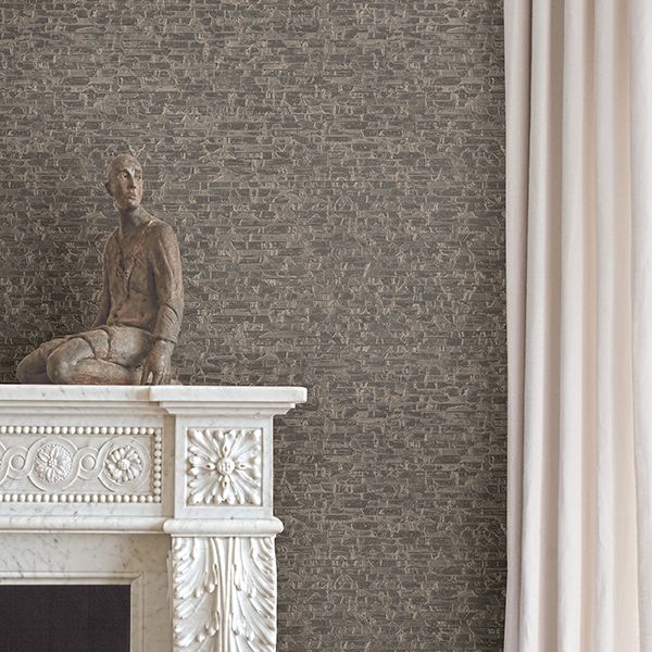 2908-24919 - Belvedere Taupe Faux Slate Wallpaper - by A-Street Prints