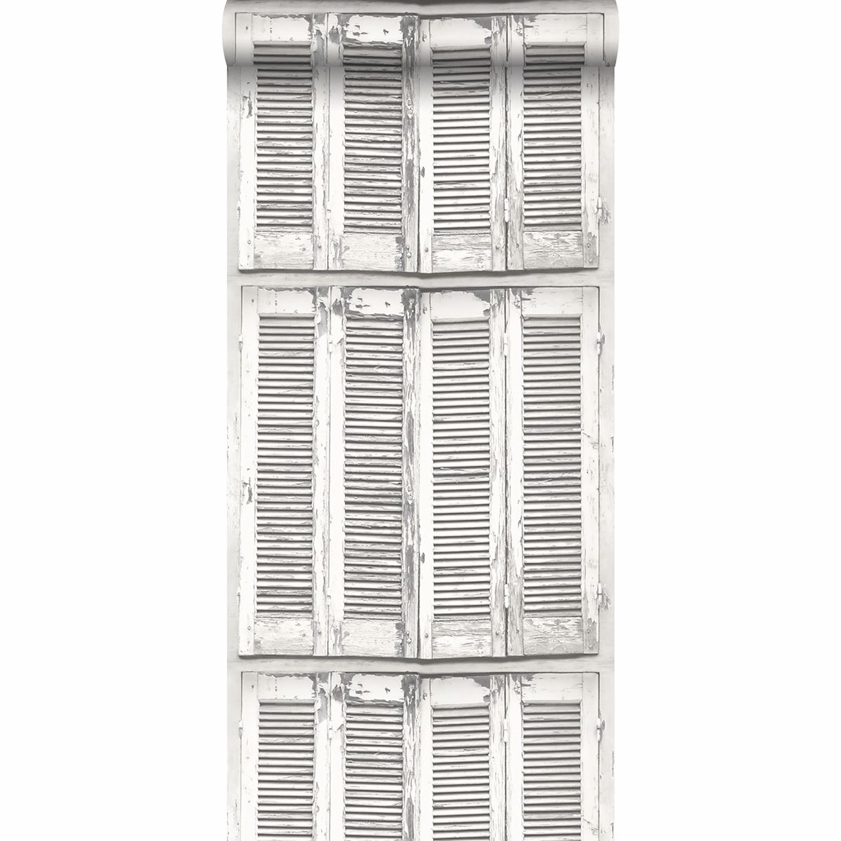 DD138882 - Lansbury Off-White Distressed Shutter Wallpaper - by ESTA Home