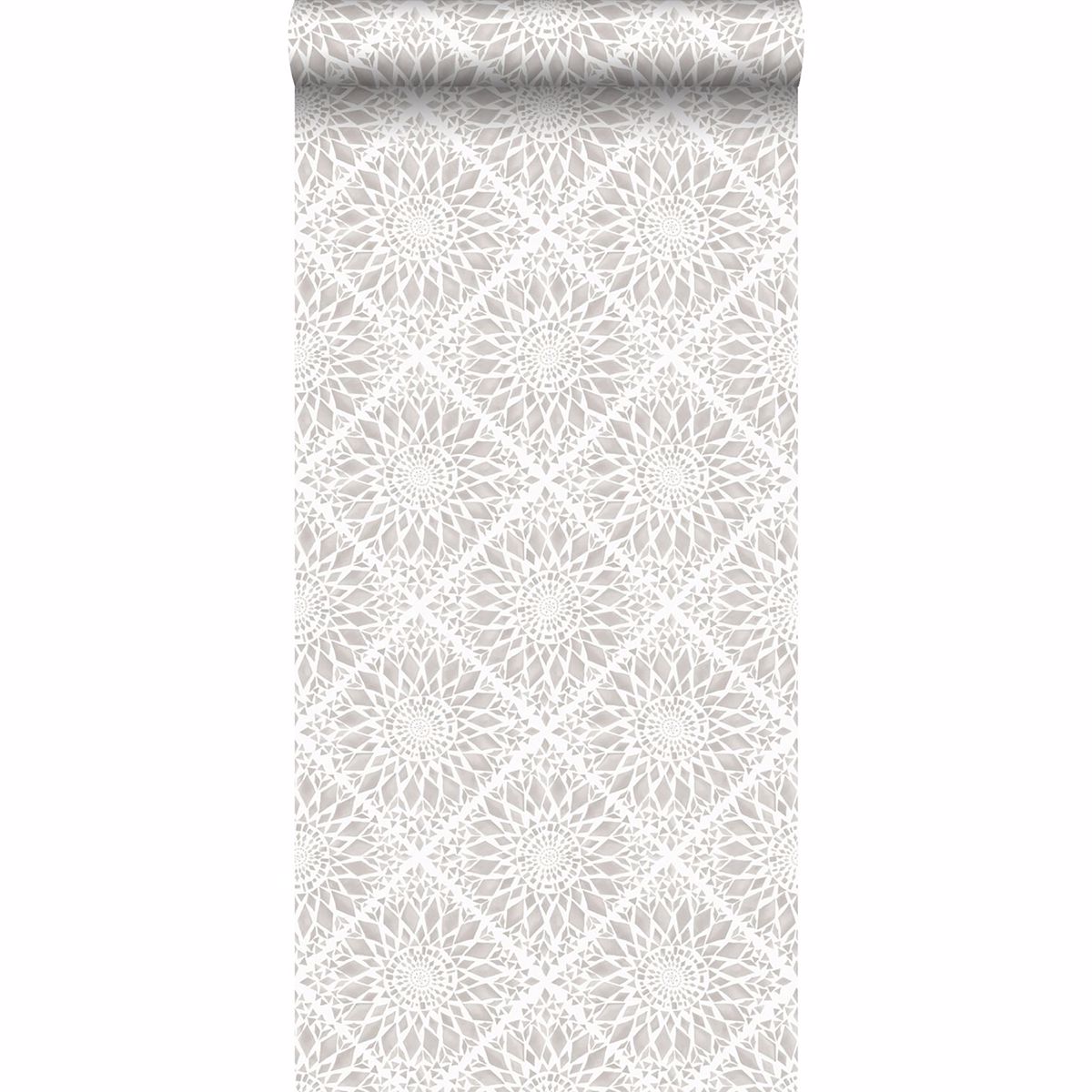 DD148609 - Maureen Cream Medallion Wallpaper - by ESTA Home