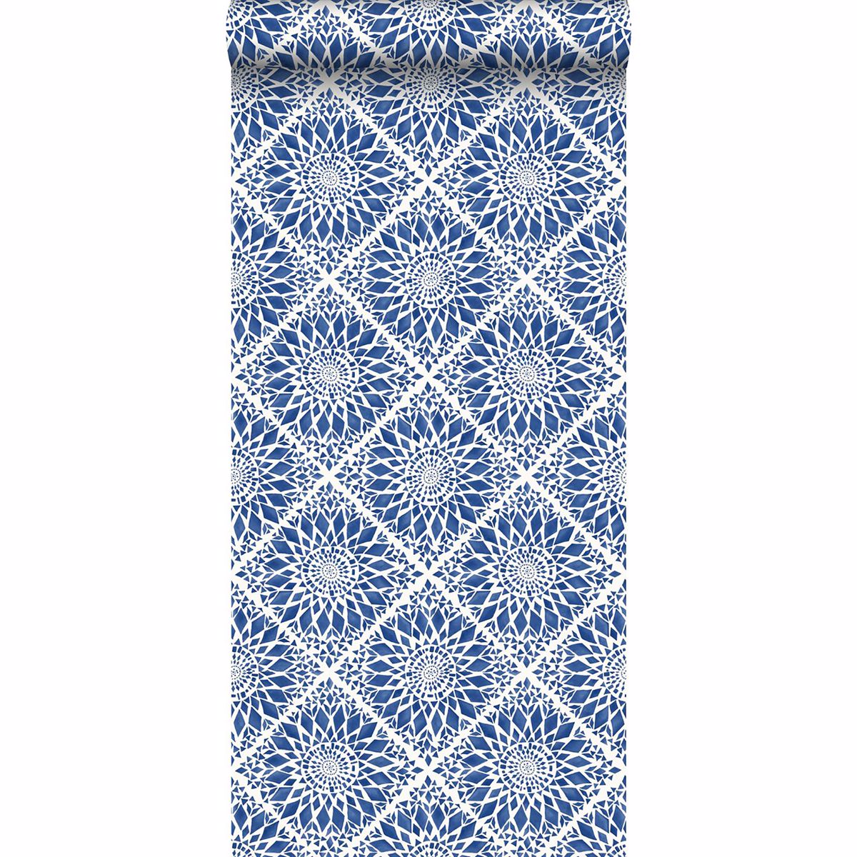 DD148612 - Maureen Blue Medallion Wallpaper - by ESTA Home