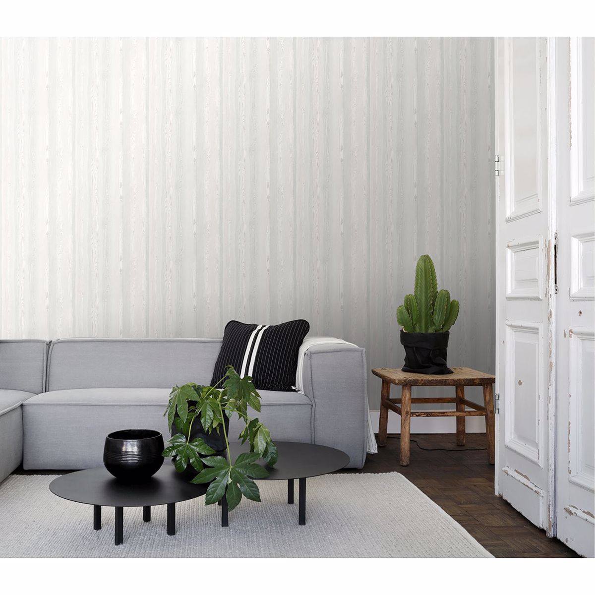 DD148623 - Cady Ivory Wood Panel Wallpaper - by ESTA Home