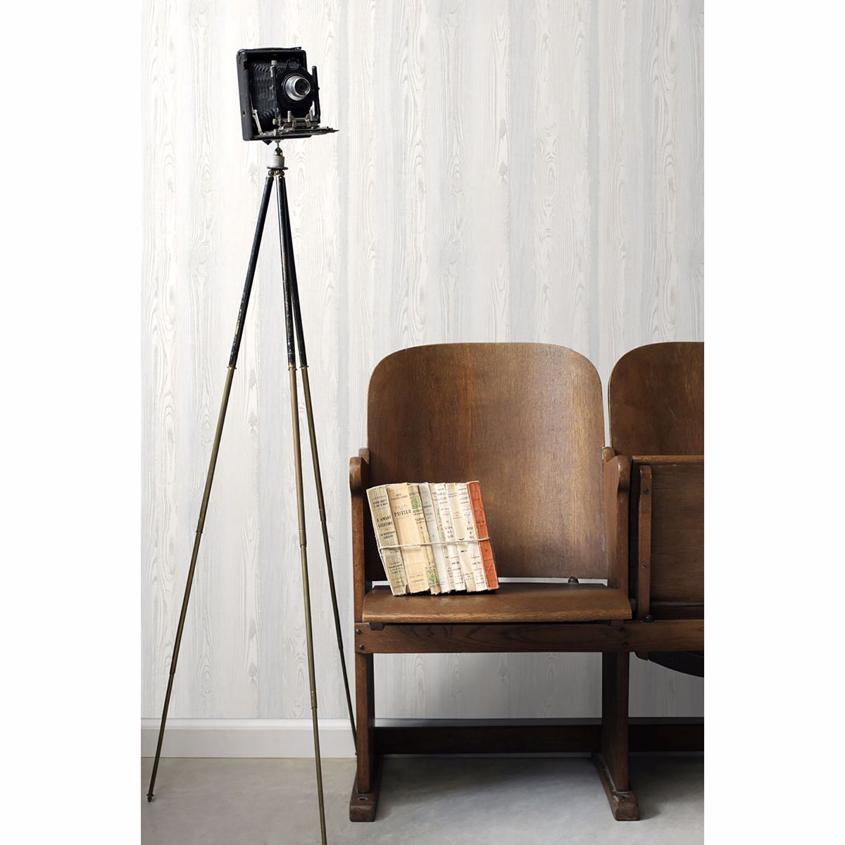 DD148623 - Cady Ivory Wood Panel Wallpaper - by ESTA Home