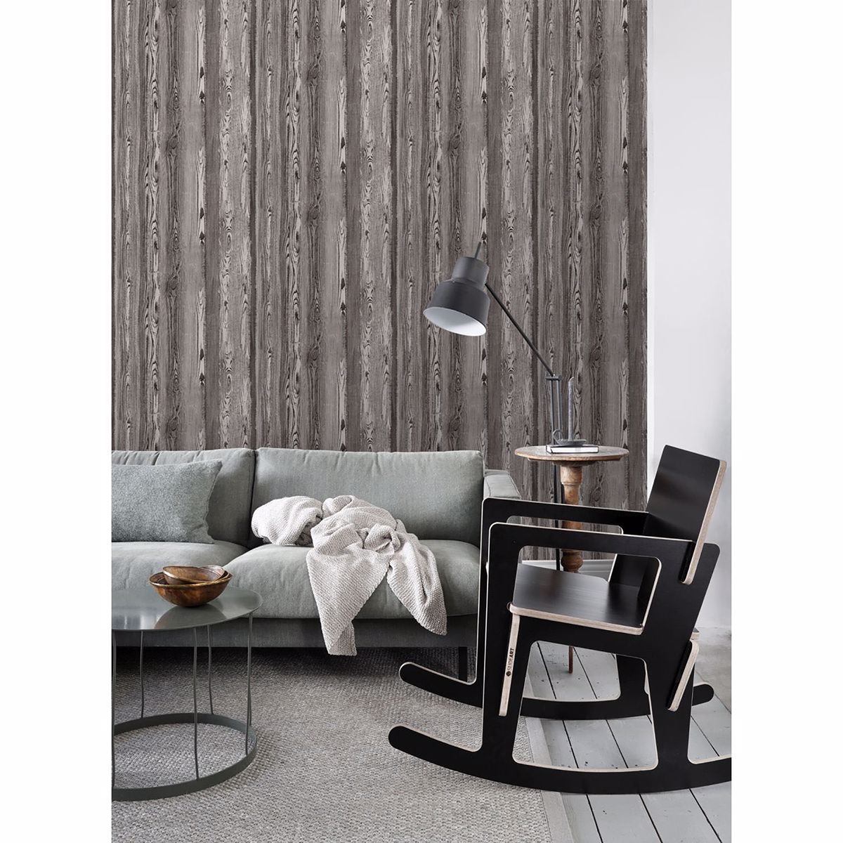 DD148627 - Cady Brown Wood Panel Wallpaper - by ESTA Home