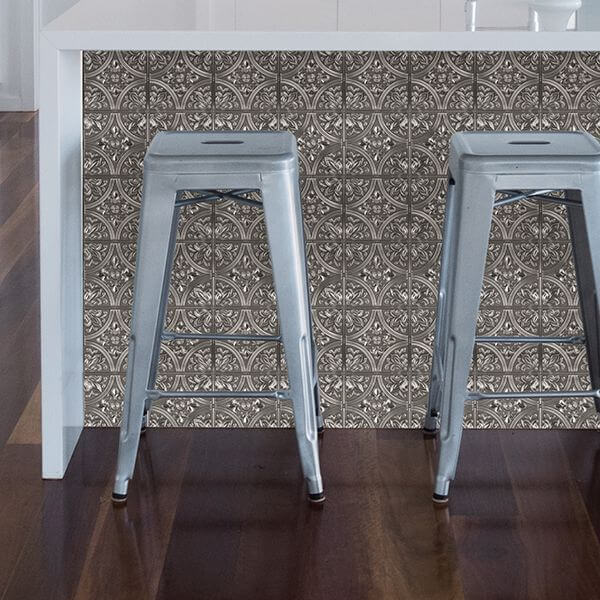 NH2986 - Chelsea Silver Faux Metallic Tiles Peel and Stick Tiles - by ...