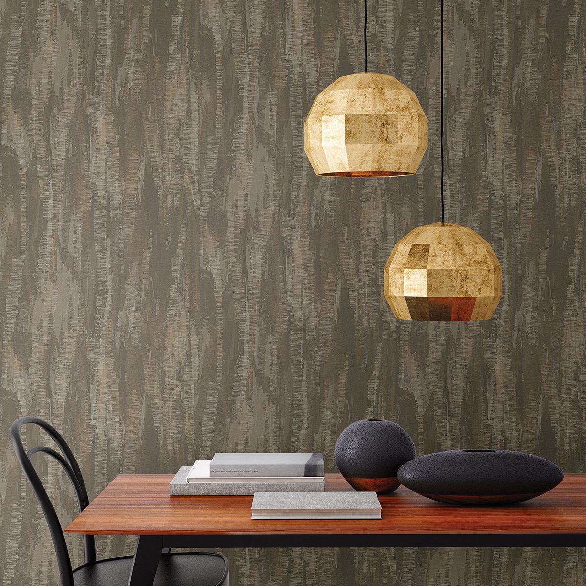 2927-20905 - Meteor Bronze Distressed Texture Wallpaper - by Brewster