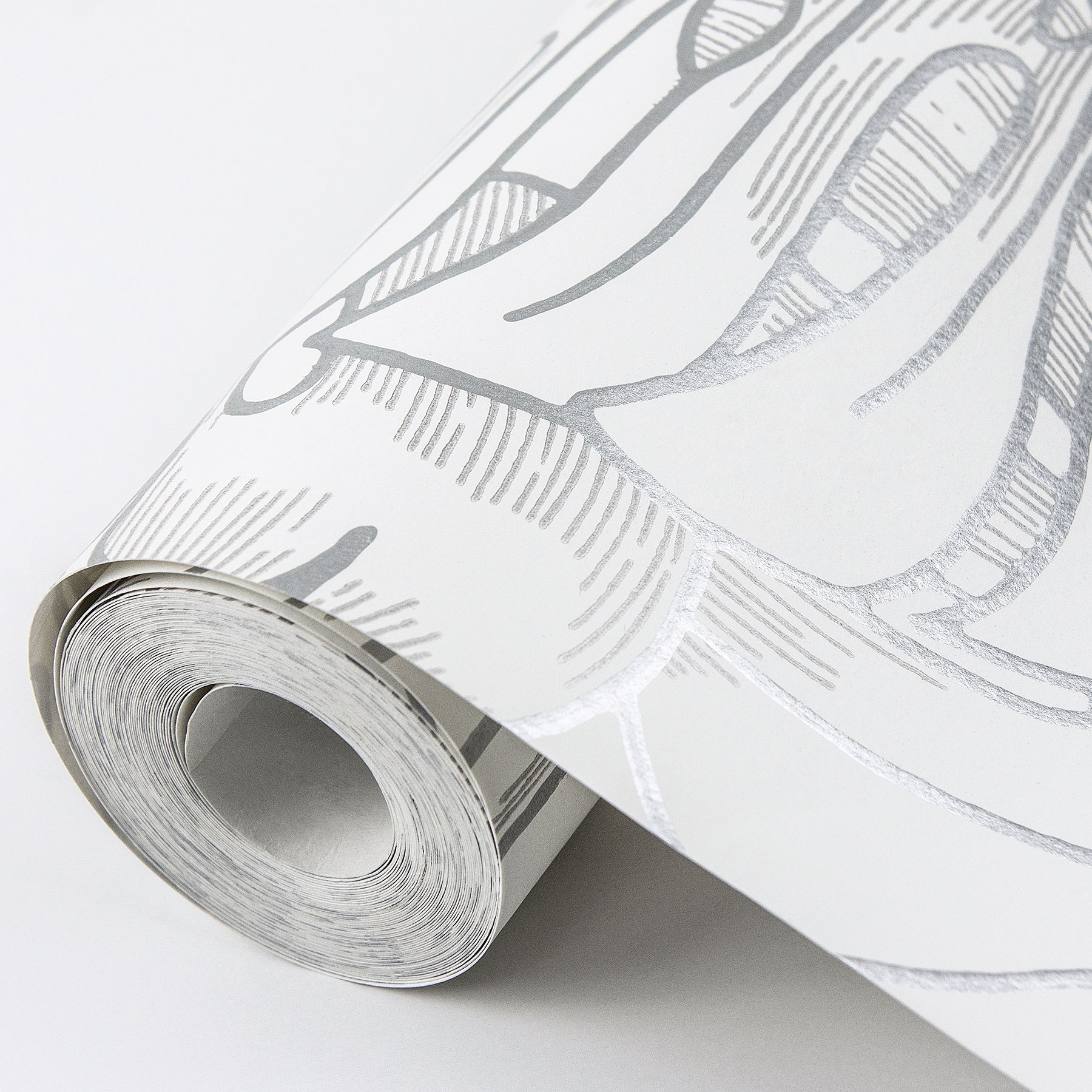 2964-87344 - Balboa Silver Botanical Wallpaper - by A-Street Prints