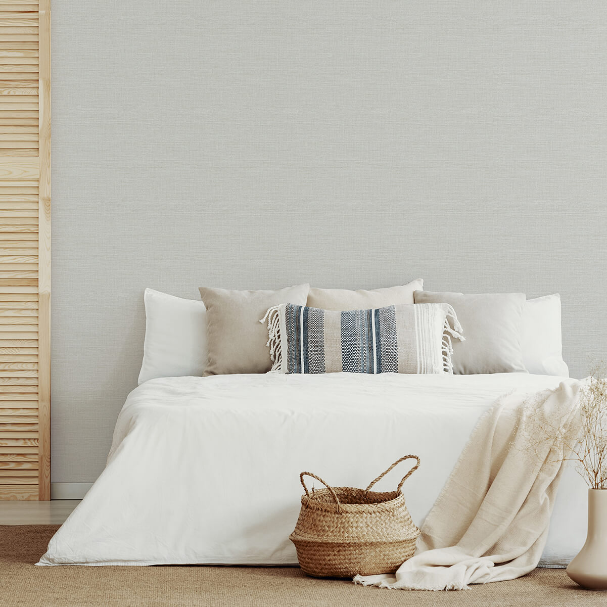 2969-24278 - Agave Grey Imitation Grasscloth Wallpaper - by A-Street Prints