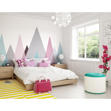 Geometric Wall Murals | Geometrics Mural | Murals of Geometric Shapes