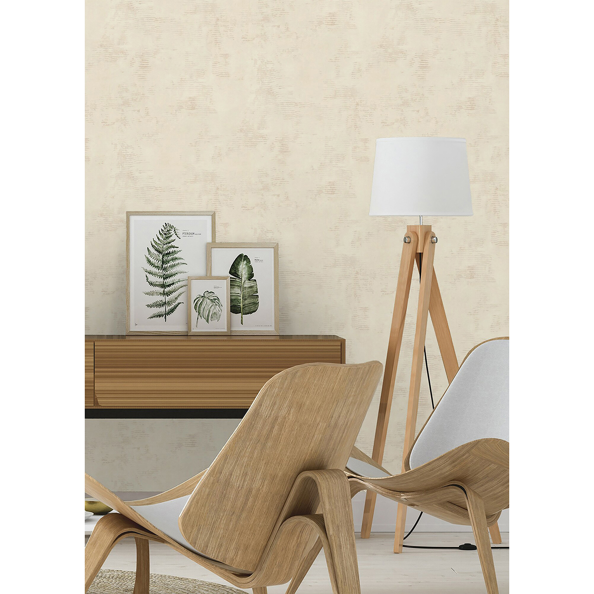 4015-426359 - Osborn Cream Distressed Texture Wallpaper - by Advantage