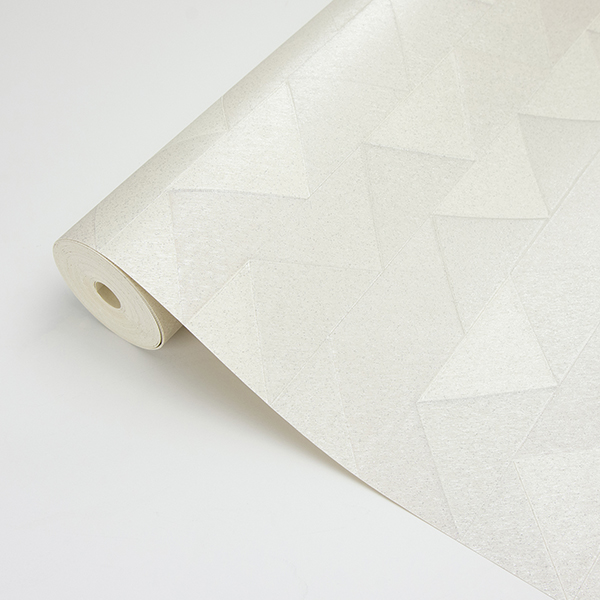 C88608 - Matrix Silver Triangle Wallpaper - by Fine Decor