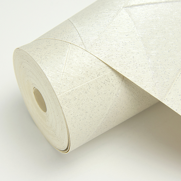 C88608 - Matrix Silver Triangle Wallpaper - by Fine Decor