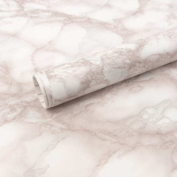 FAB10106 - Carrara Pink Adhesive Film - by Fablon