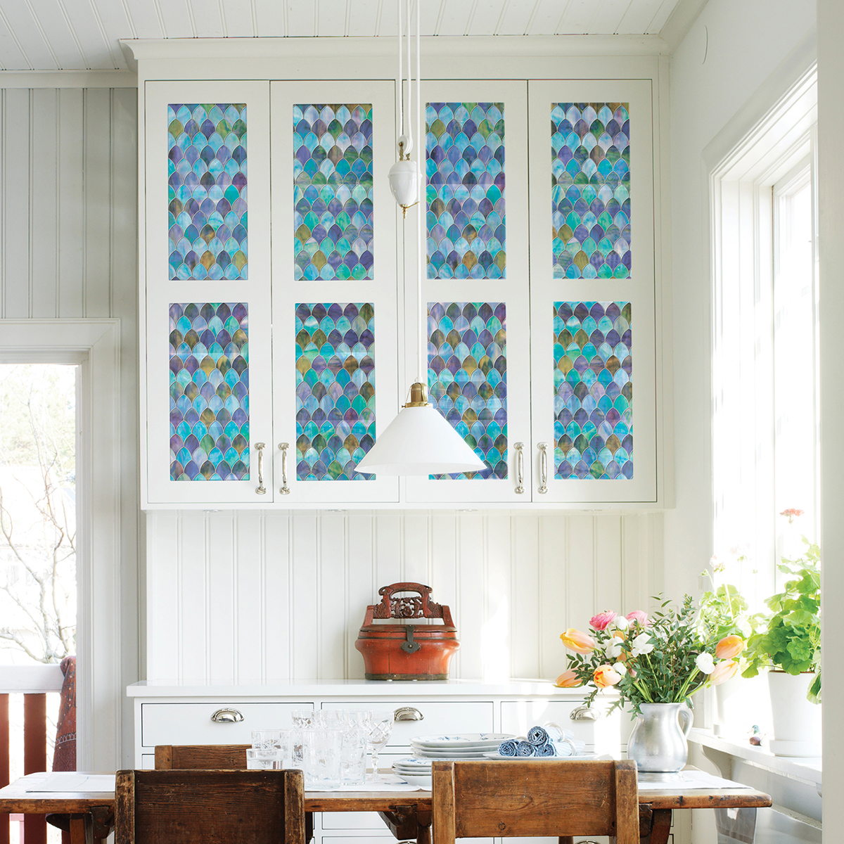 Peacock Premium Window Film - Brewster Home Fashions Static Cling ...