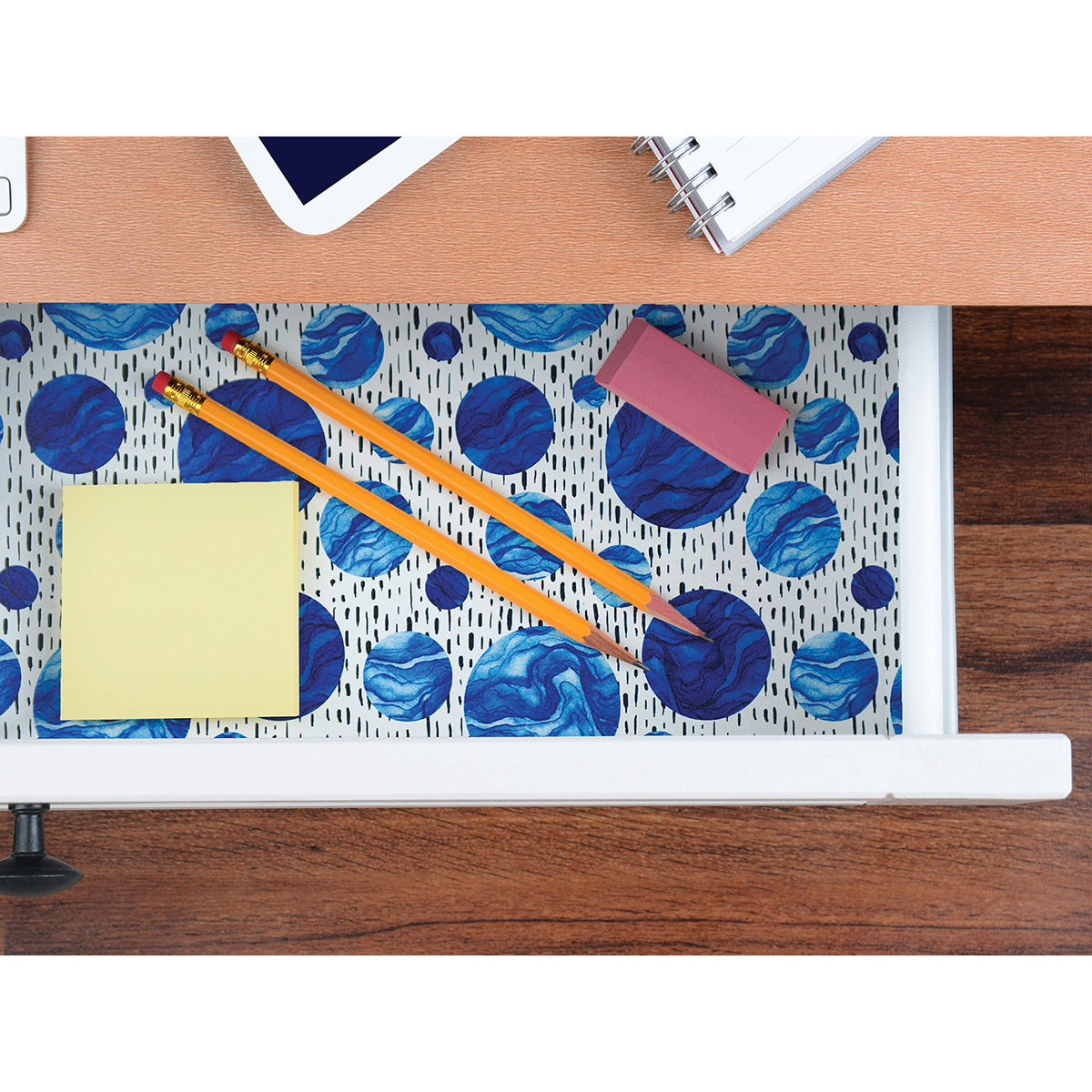 FAB14090 - Aqua Dots Self Adhesive Film - by Fablon