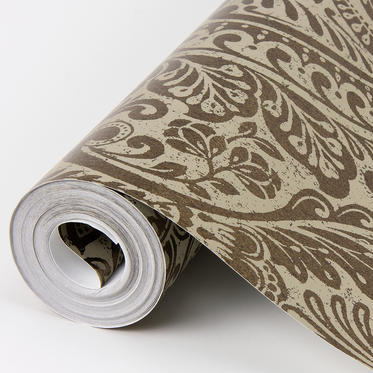 4019-86440 - Artemis Bronze Floral Damask Wallpaper - by A-Street Prints