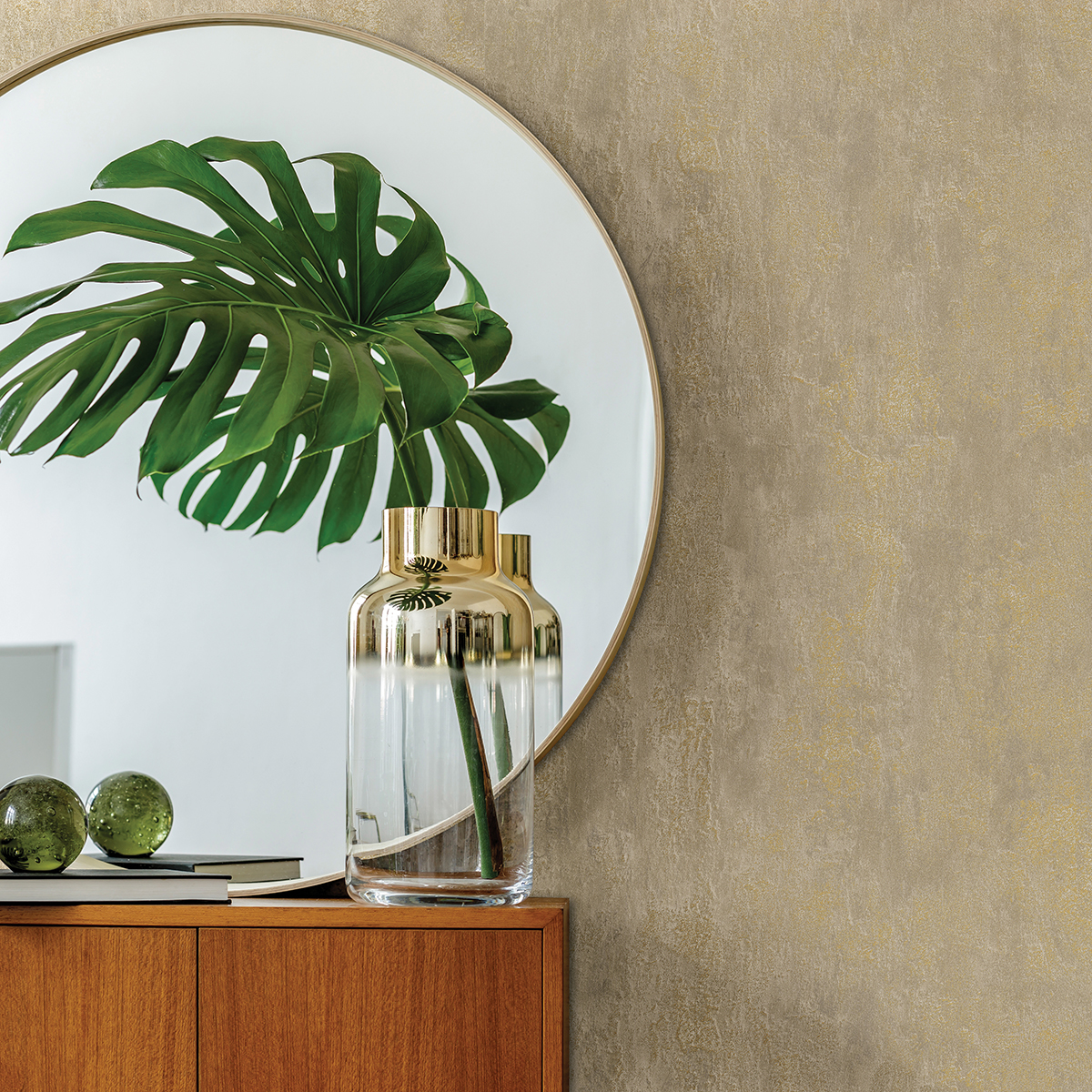 4019-86494 - Deimos Gold Distressed Texture Wallpaper - by A-Street Prints