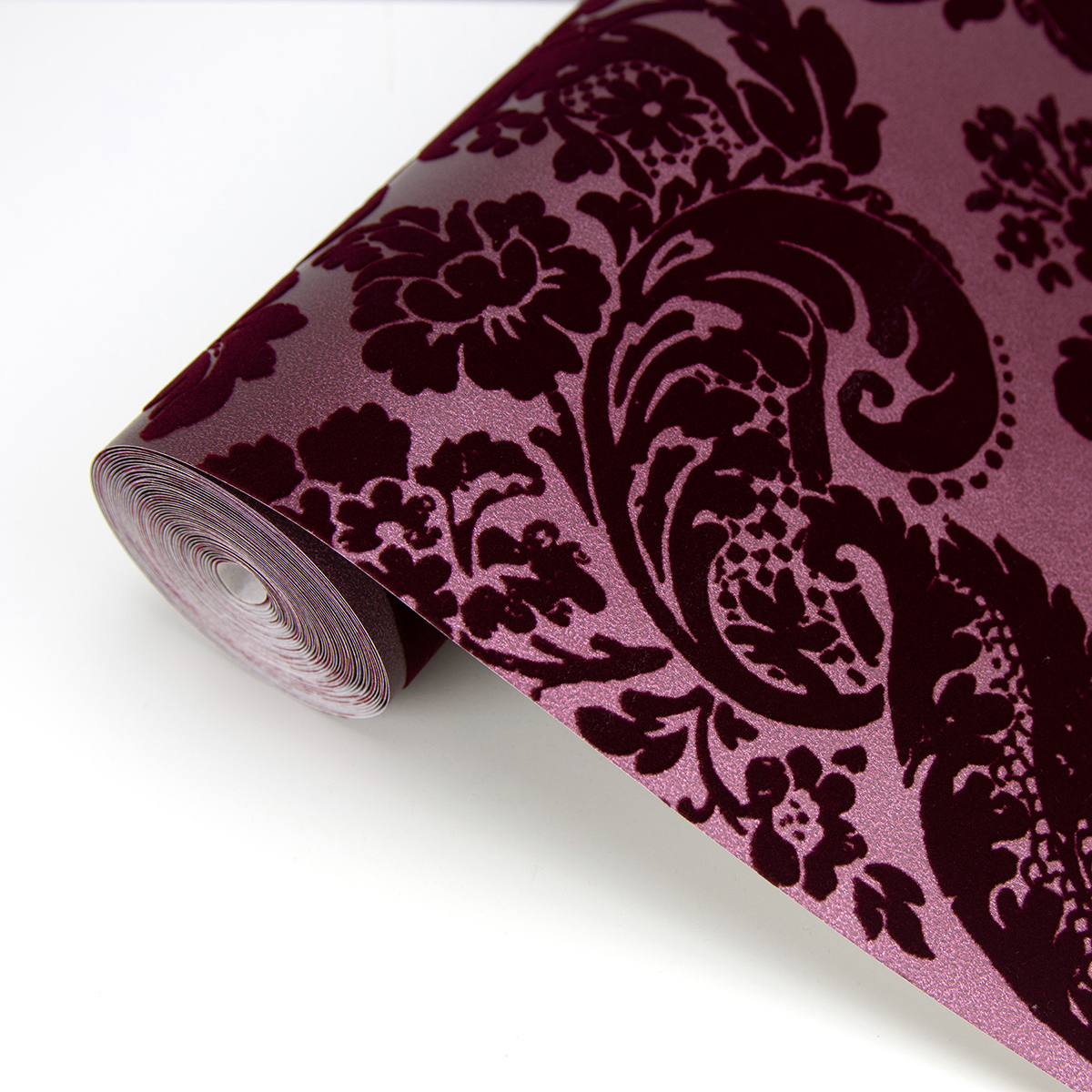 2763-87315 - Damask Merlot Shadow - by A-Street Prints
