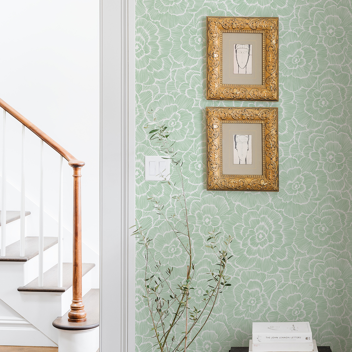 NUS4046 - Green Saraya Peel and Stick Wallpaper - by NuWallpaper
