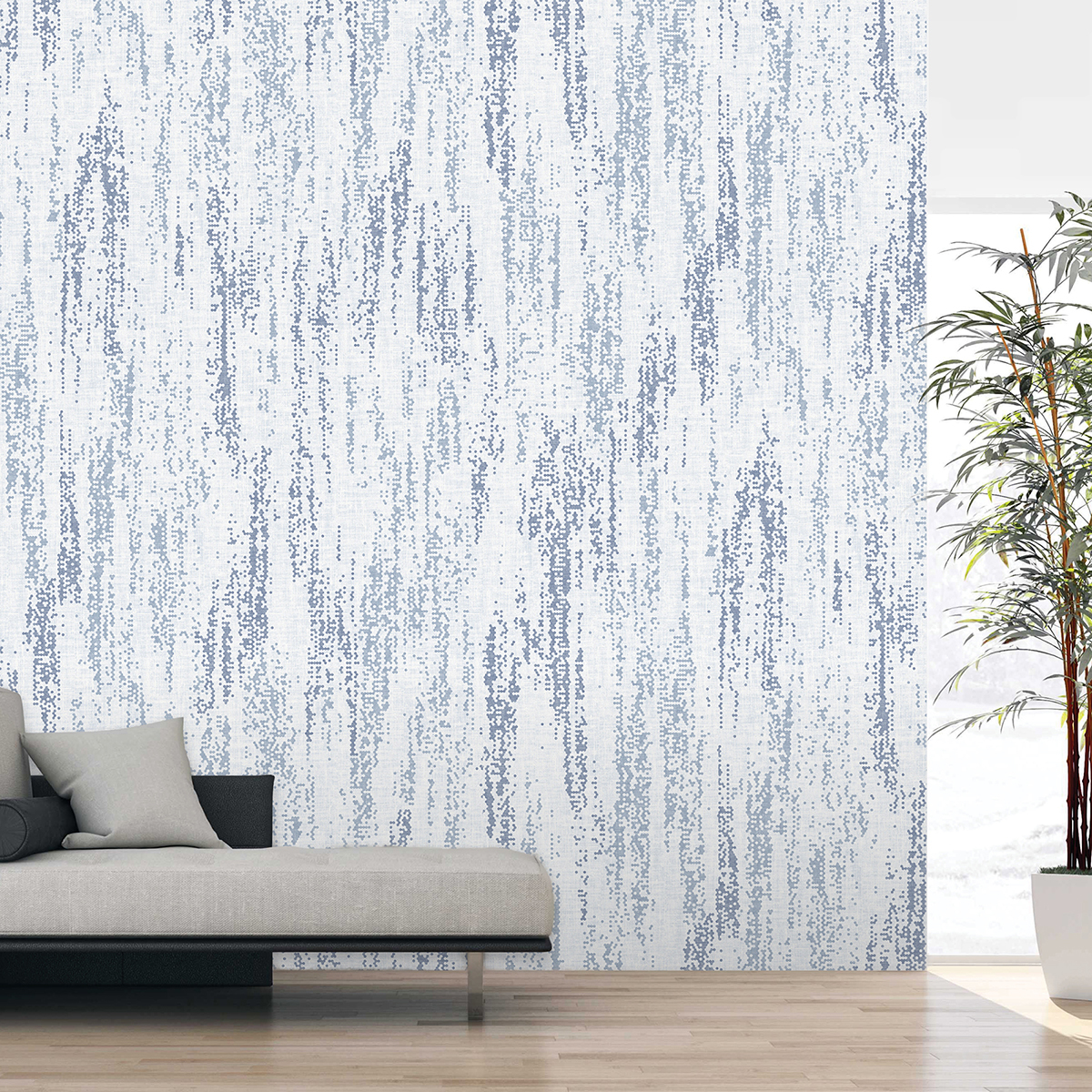 ASTM3917 - Rainfall Ocean Blue Wall Mural - by Katie Hunt Remix Walls x ...