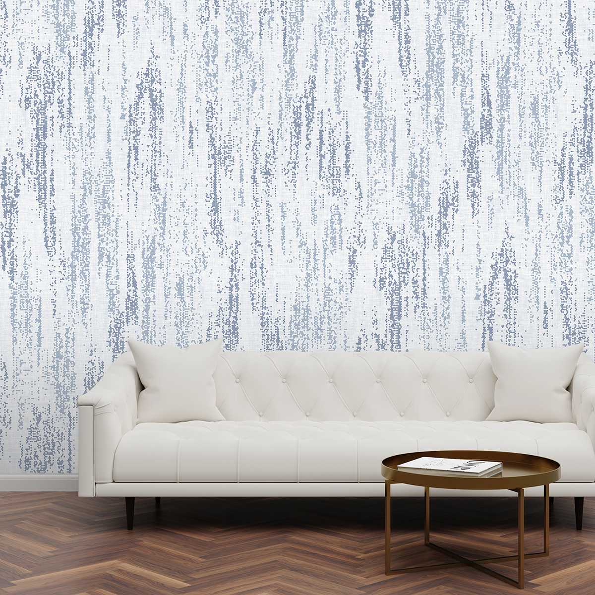 ASTM3917 - Rainfall Ocean Blue Wall Mural - by Katie Hunt Remix Walls x ...