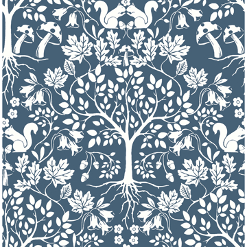 AST3781 - Leo Blueberry Tree Wallpaper - by A Street Prints