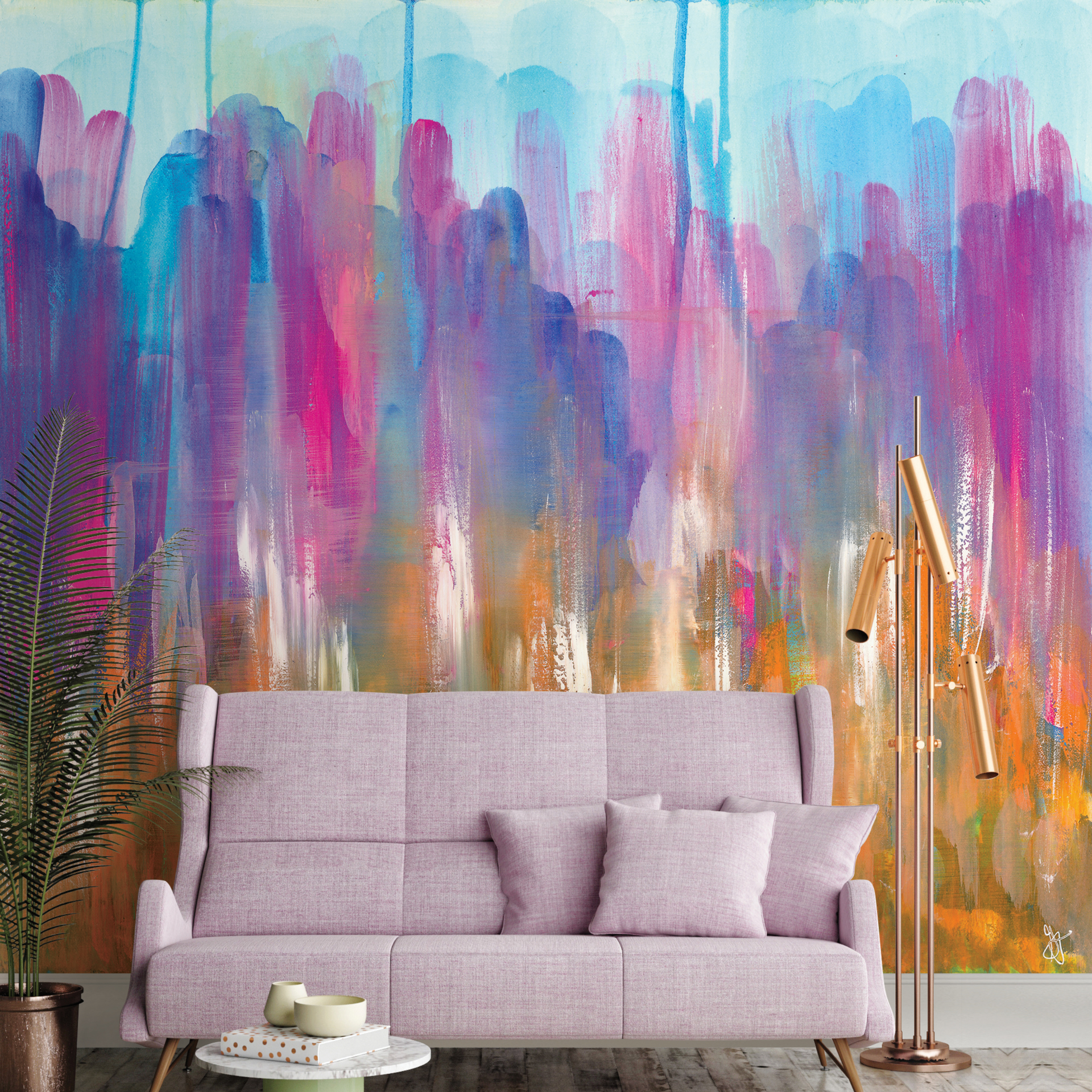 Big Shoulders Wall Mural by Glenyse Thompson