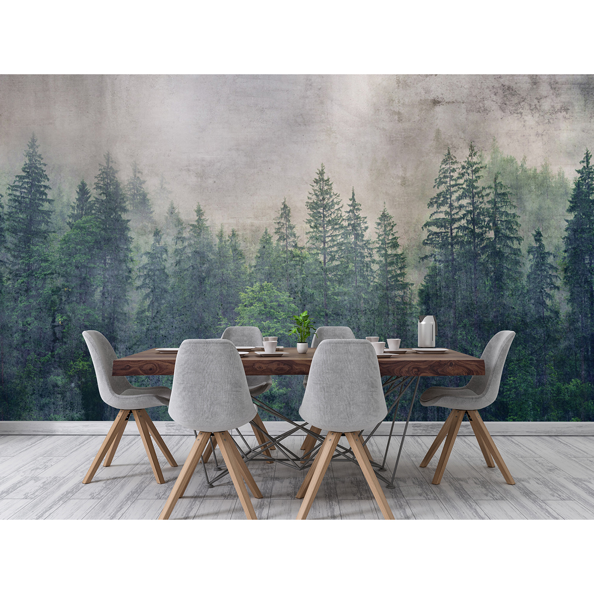 MS-5-0353 - Forest Abstract Wall Mural - by Dimex
