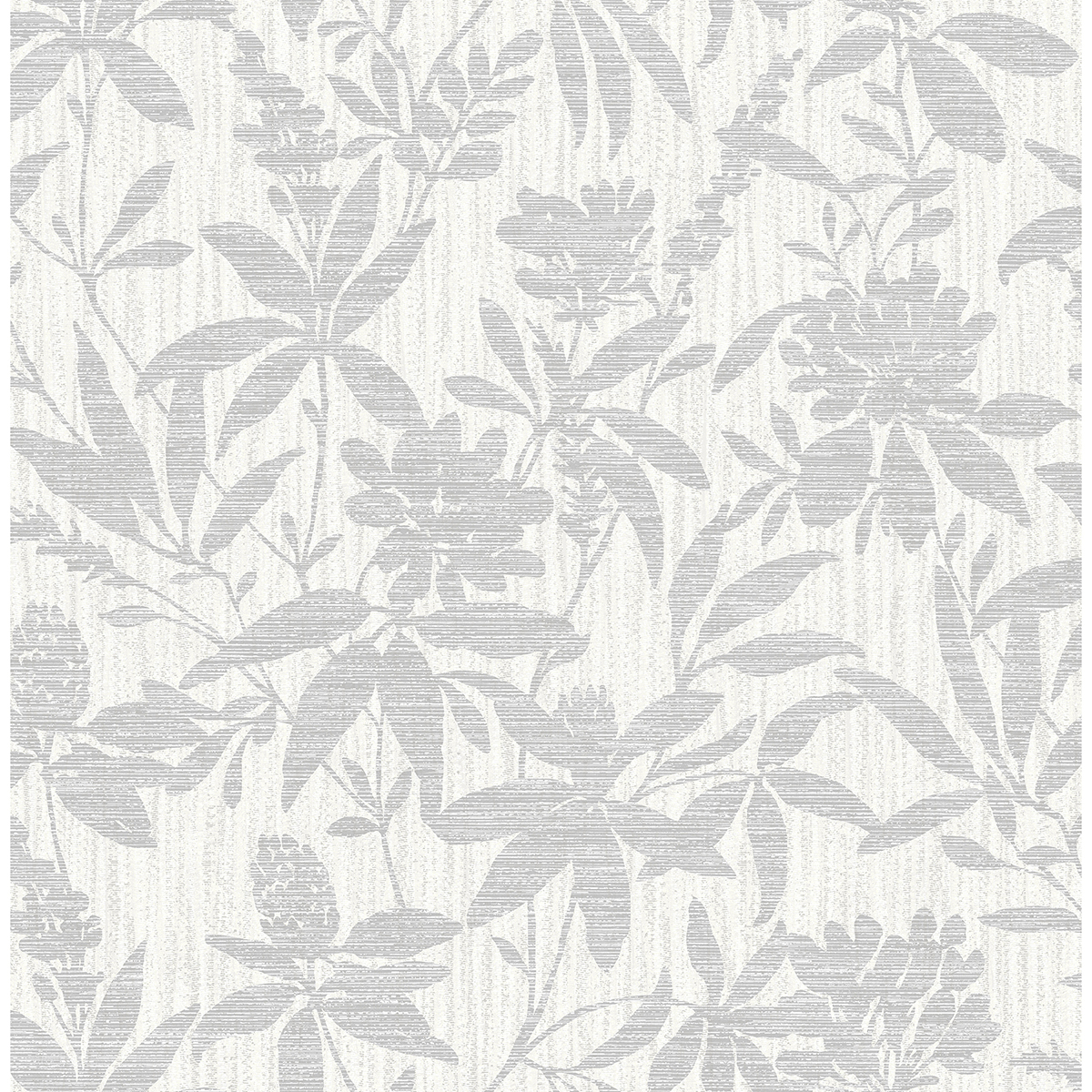 4025-82530 - Riemann Silver Floral Wallpaper - by Advantage