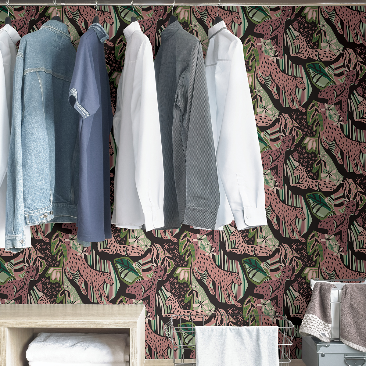 PLS4218 - Plum Cat Nap Peel and Stick Wallpaper - by Pip & Lo x WallPops