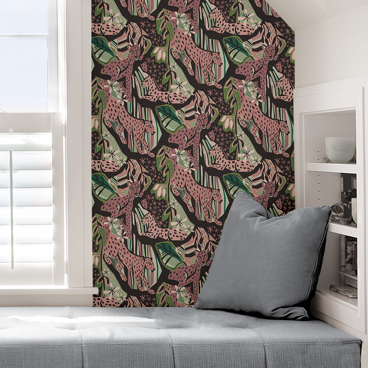 PLS4218 - Plum Cat Nap Peel and Stick Wallpaper - by Pip & Lo x WallPops