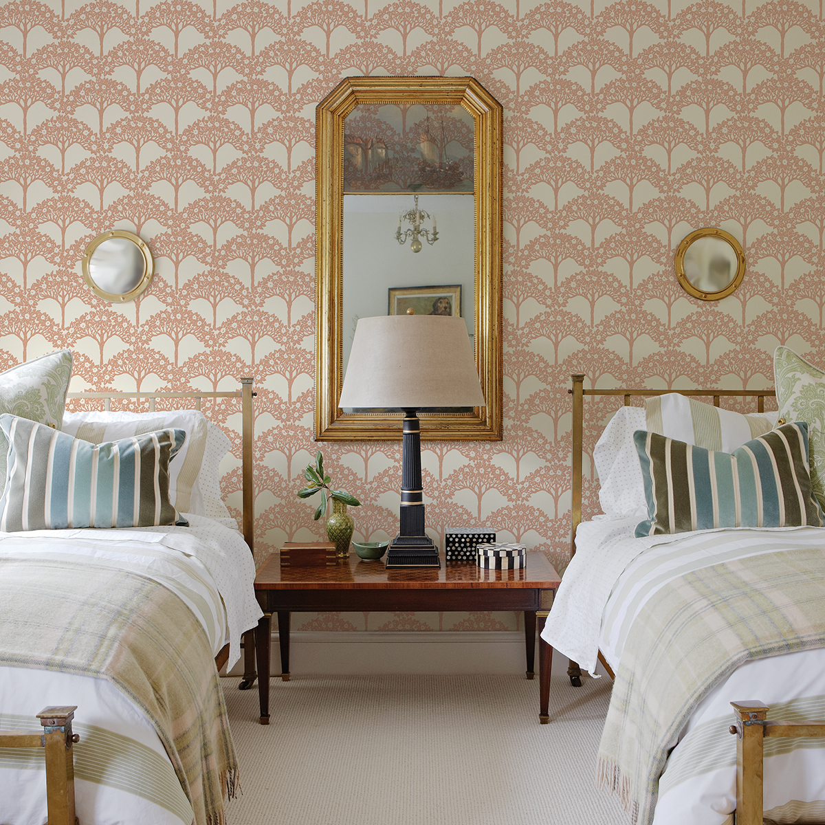 2970-26112 - Dawson Rust Magnolia Tree Wallpaper - by A-Street Prints