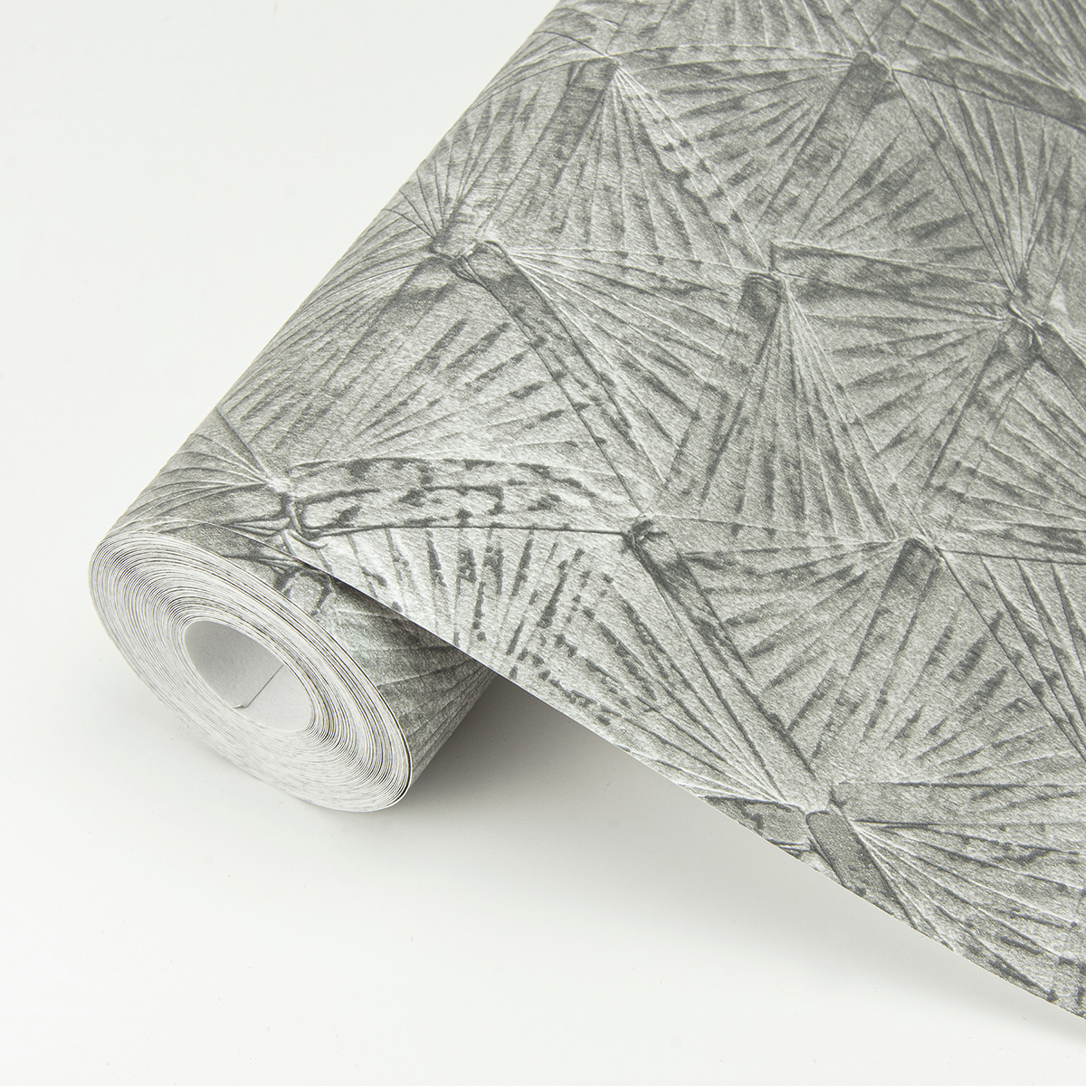 2970-26115 - Wright Pewter Textured Triangle Wallpaper - by A-Street Prints