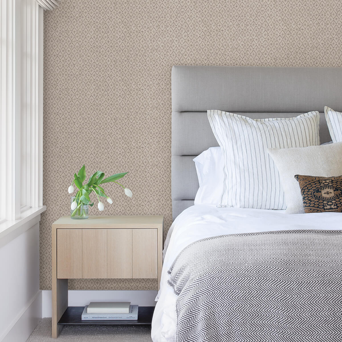 2972-86149 - Hui Mauve Paper Weave Grasscloth Wallpaper - by A-Street ...