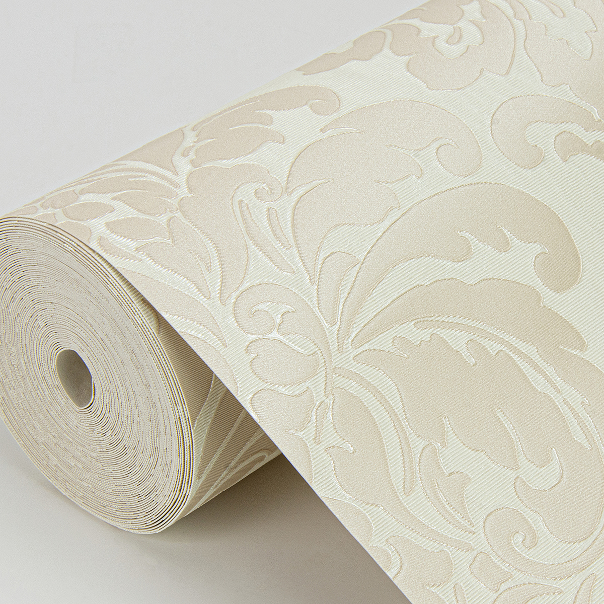 4058-24803 - Betina Cream Damask Wallpaper - by Sirpi