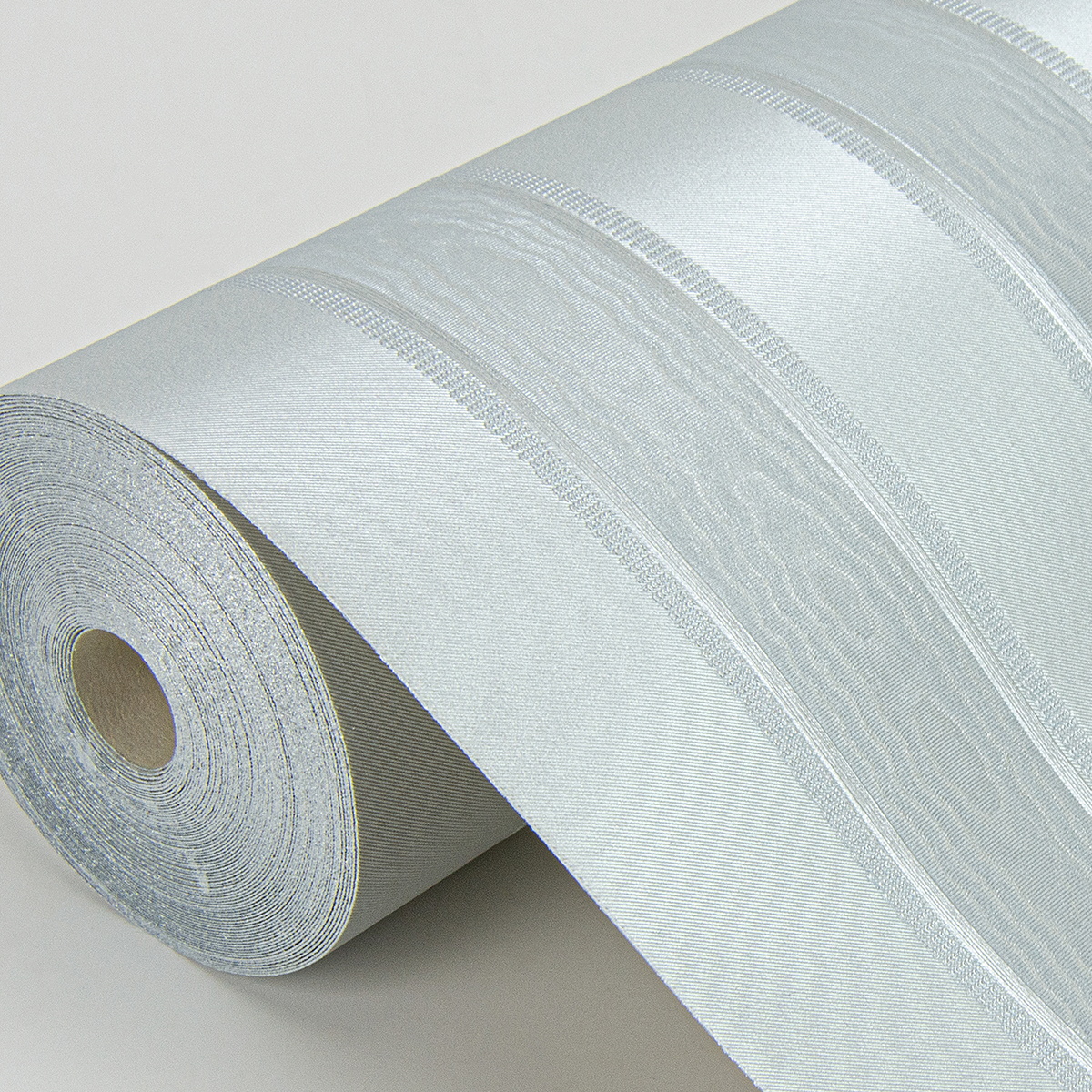 4058-24890 - Zeta Light Blue Moire Stripe Wallpaper - by Sirpi