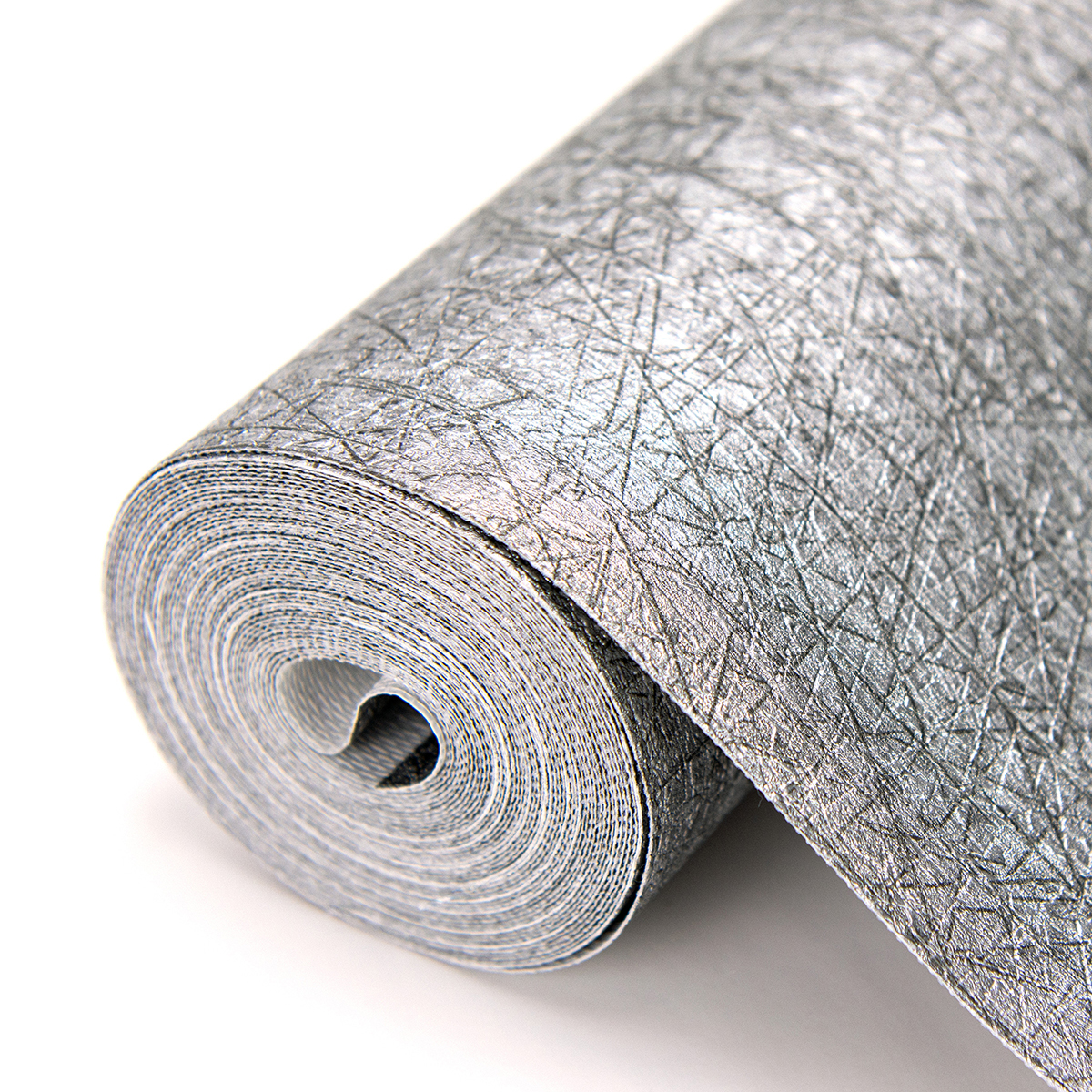 2984-2214 - Nagano Silver Distressed Texture Wallpaper - by Warner